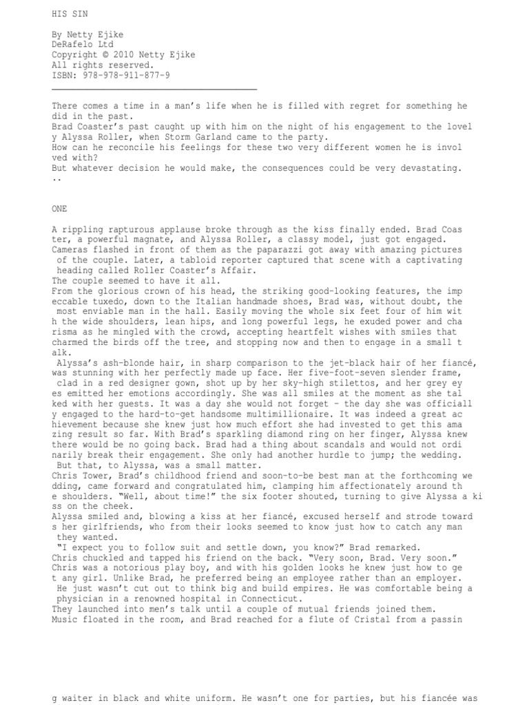 His Sin by Netty Ejike | PDF