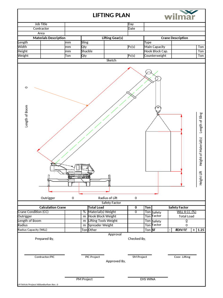 Lifting Plan and Rigging Details | PDF | Crane (Machine)