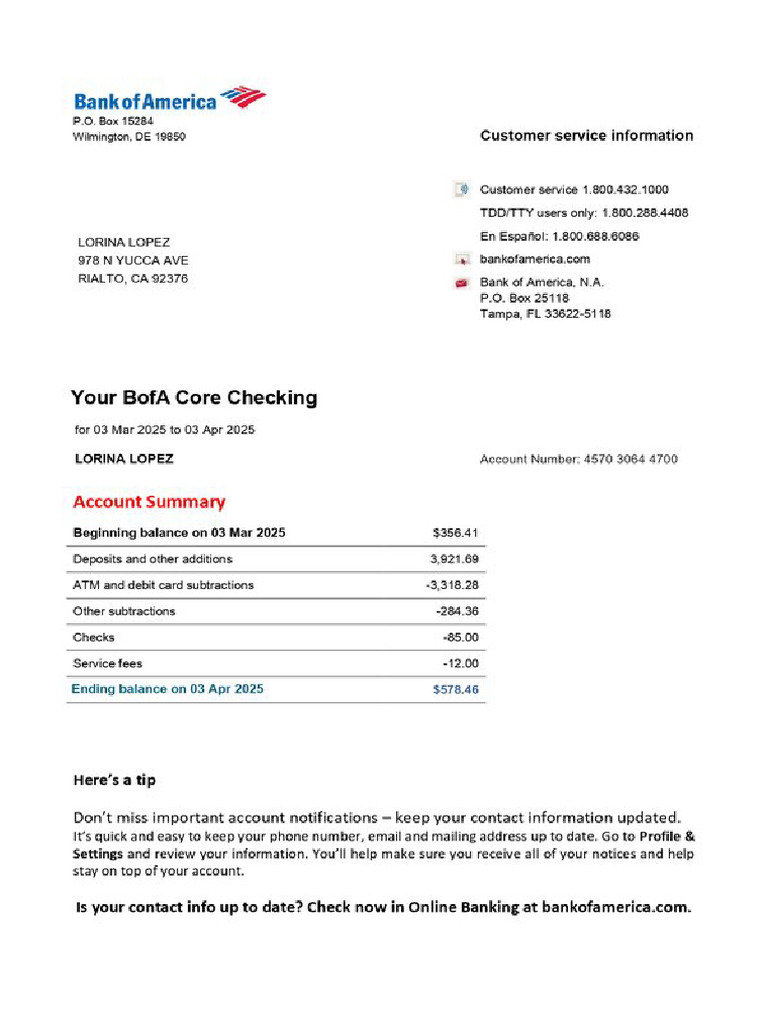 Lorina Lopez Bill | PDF