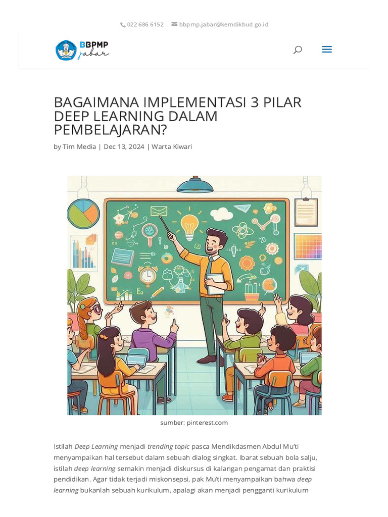 Bagaimana Implementasi 3 Pilar Deep Learning Dalam Pembelajaran ...