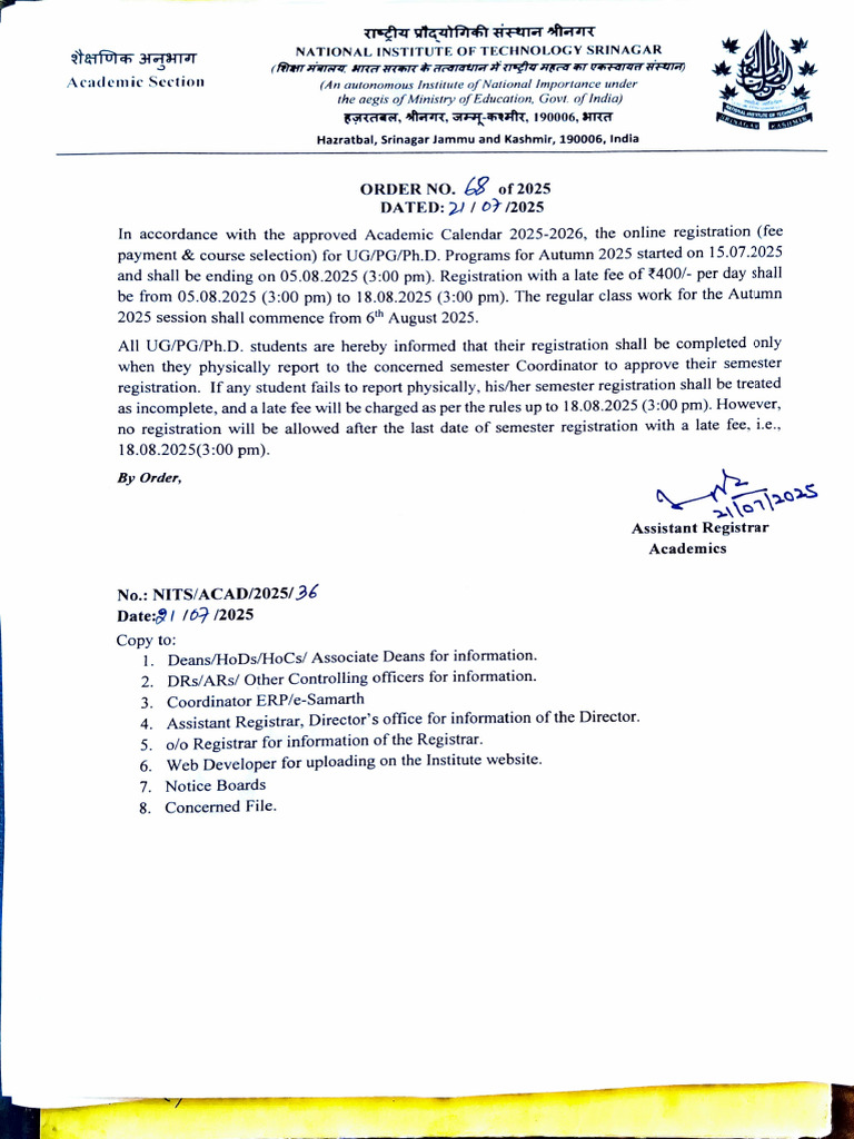 UG PG PHD Fee Guidelines | PDF