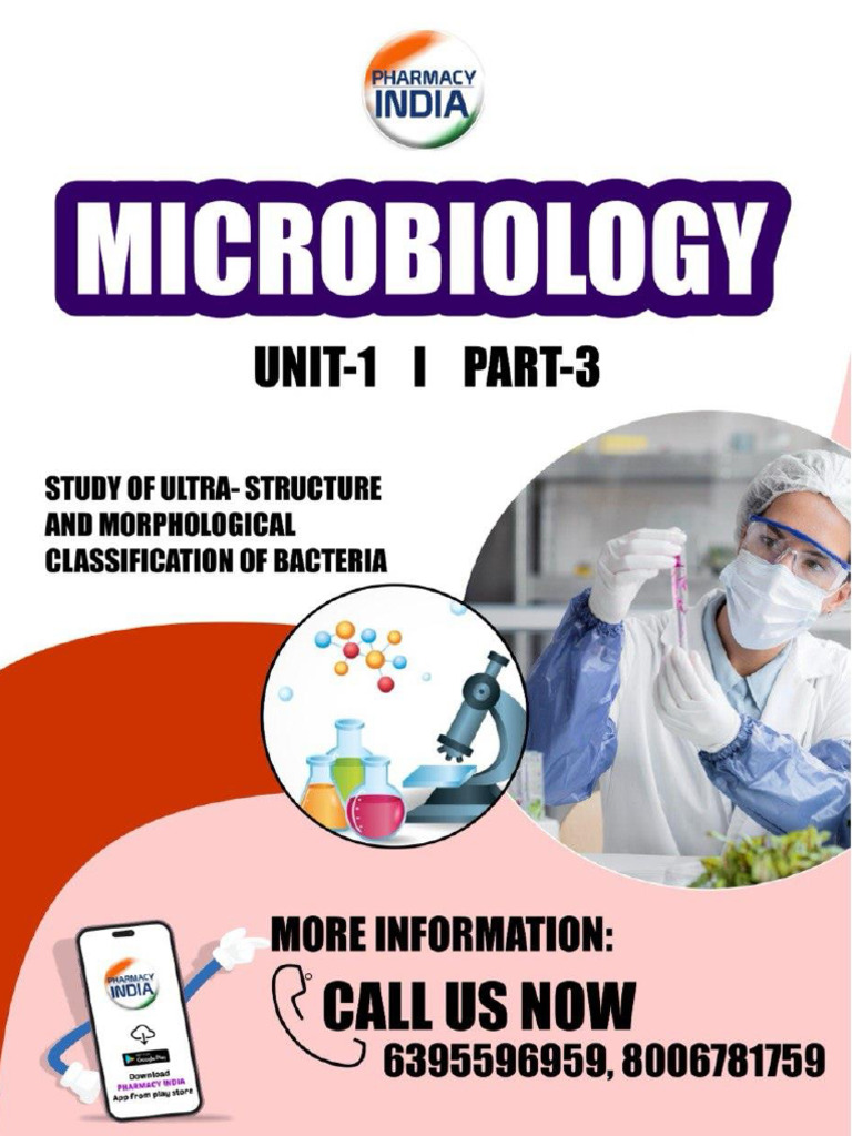 Microbiology Unit 1 Part 3 One Shot Notes | PDF | Bacteria | Cell Membrane