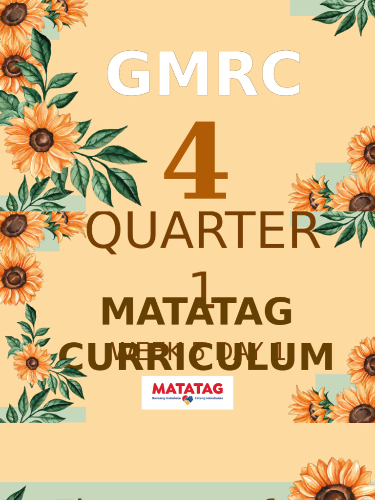 Gmrc 4 w5 Matatag Ppt | PDF