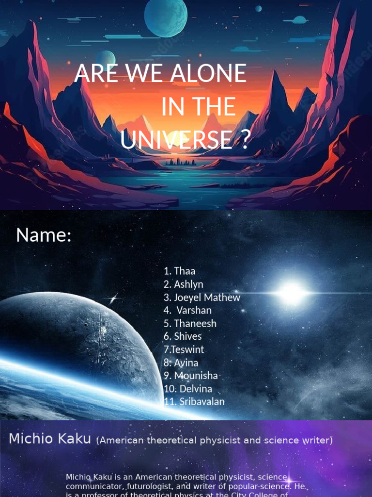 Are We Alone in The Universe | PDF | Extraterrestrial Life | Astronomy