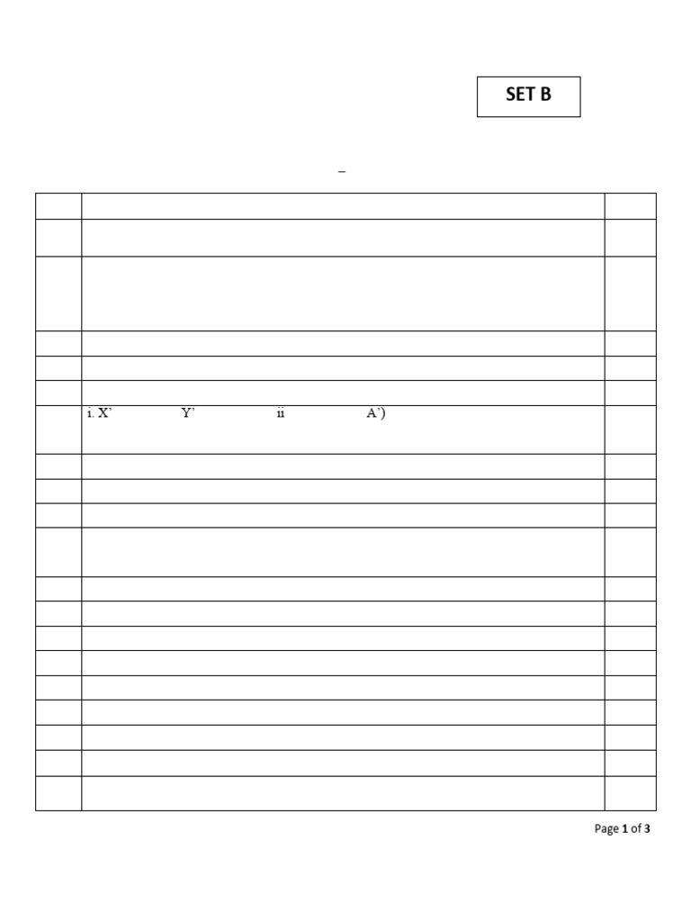 Class Xi Computer Science Half Yearly Examination Ms Set B 2019 | PDF ...