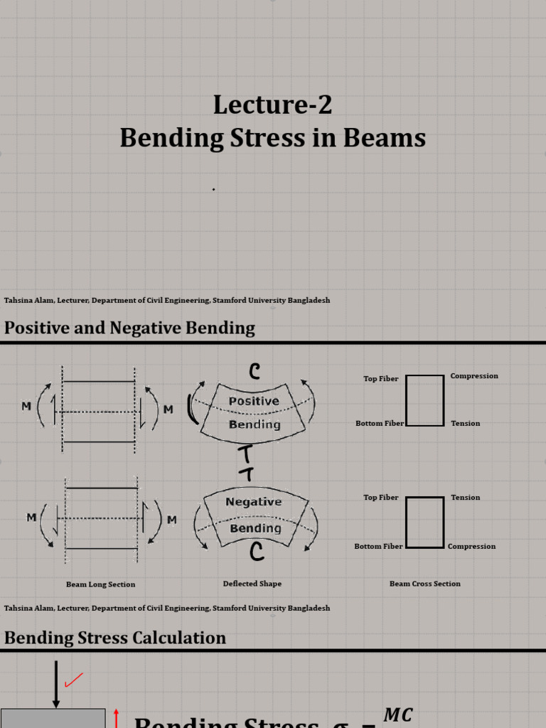Bending Stress and Moment of Inertia | PDF | Bending | Beam (Structure)