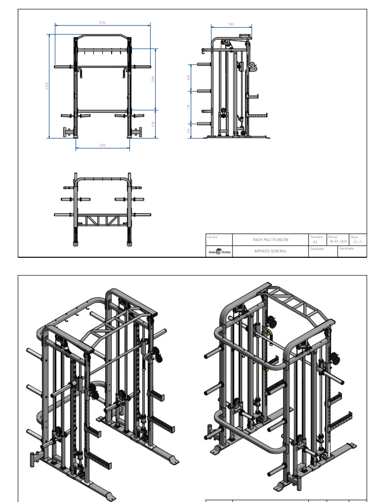 Planos de Armado para Rack Multifuncional | PDF