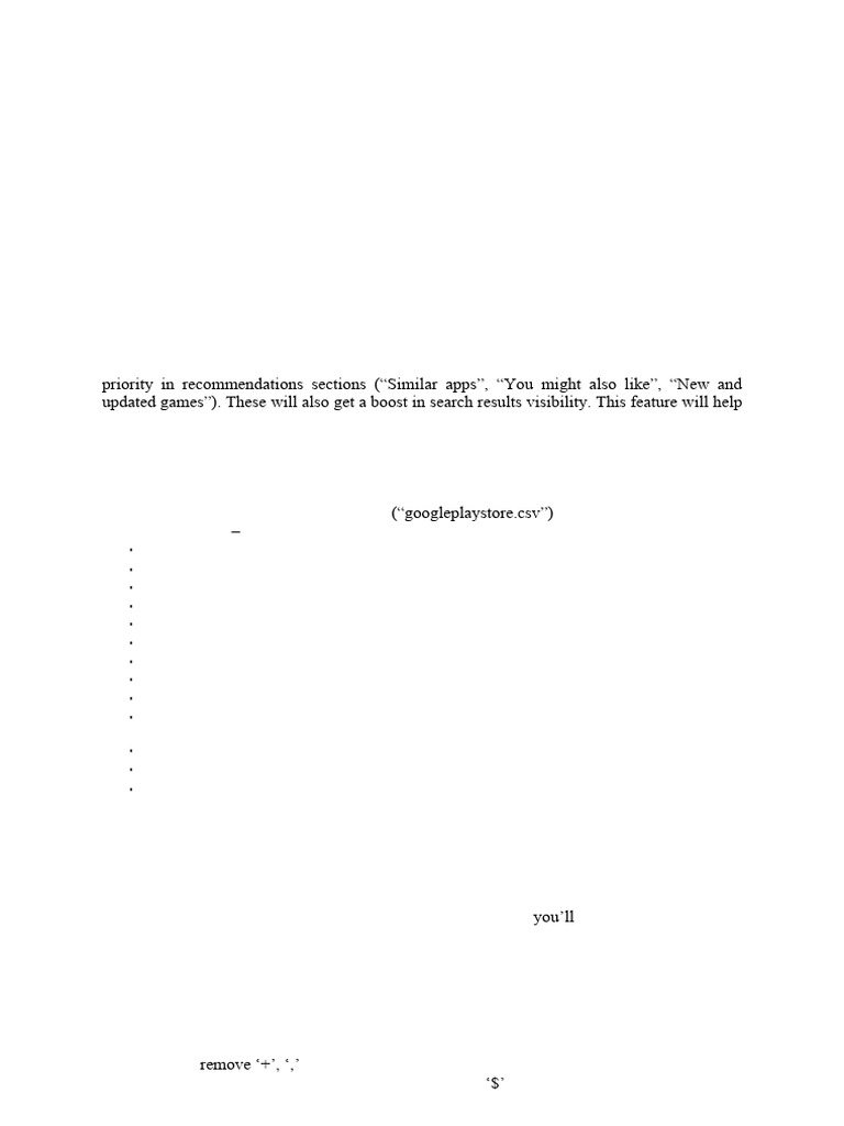 App Rating Prediction Model Analysis | PDF | Mobile App | Regression ...
