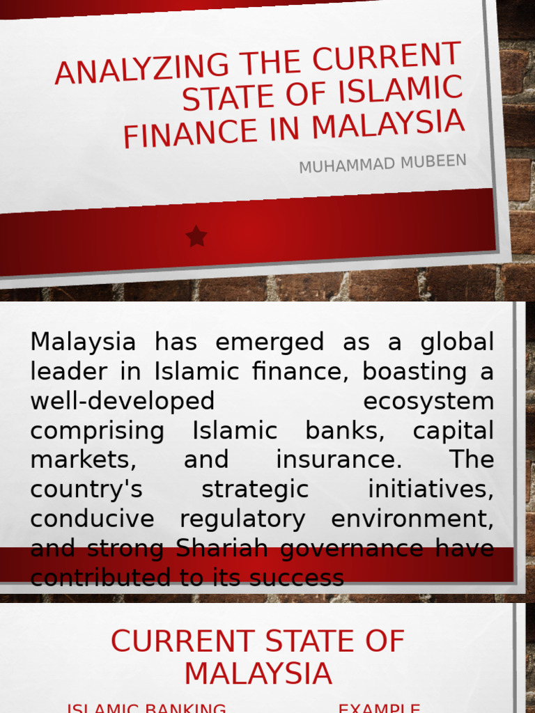 Analyzing The Current State of Islamic Finance in | PDF | Islamic ...