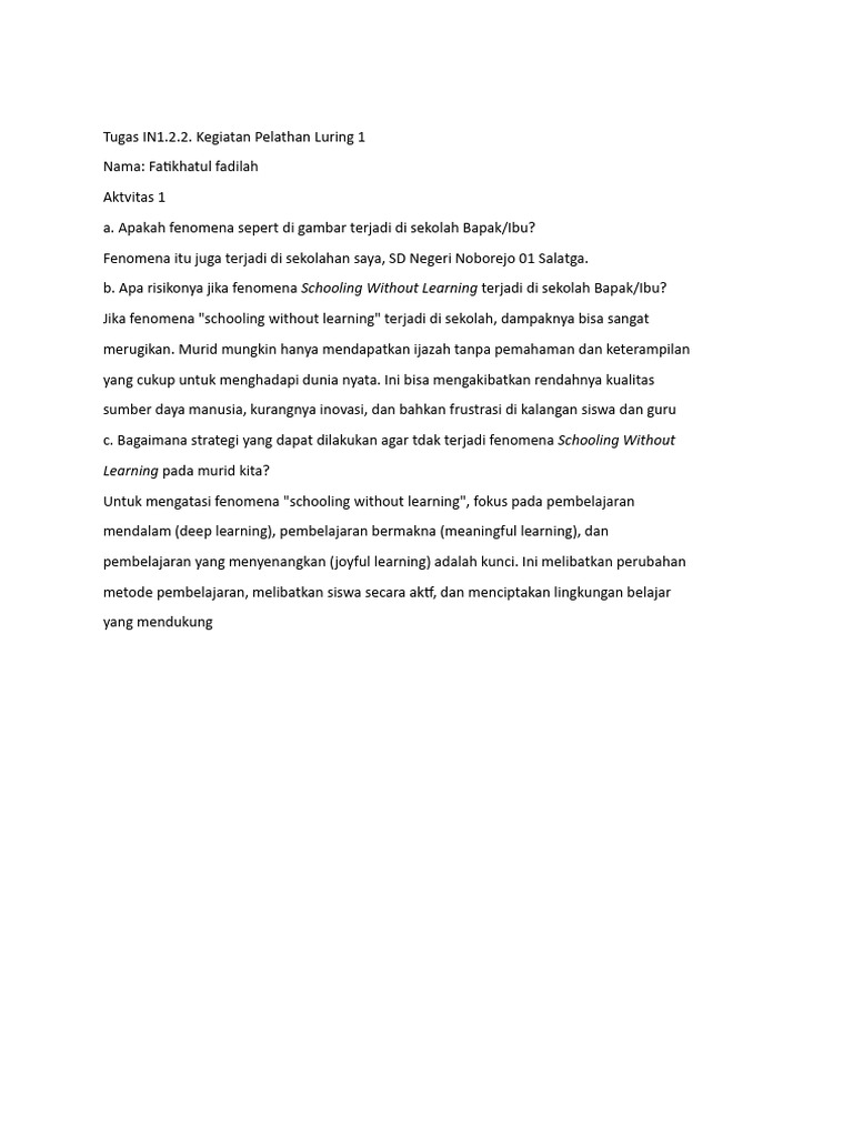 lk1 Akt 1 Modul 1 PEMBELAJARAN MENDALAM | PDF