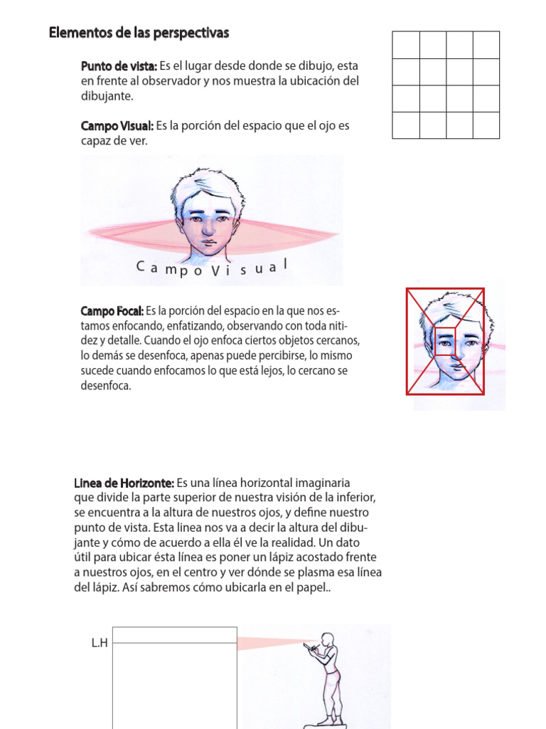 Elementos Clave de la Perspectiva en Dibujo | PDF | Perspectiva ...