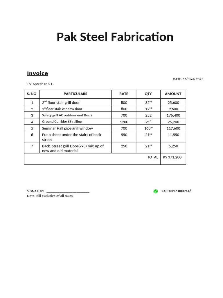 Pak Steel | PDF
