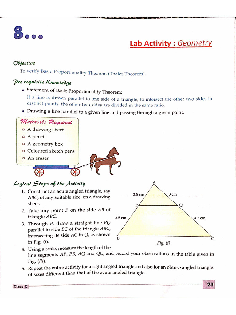 Class 10 Maths Lab Manual | PDF