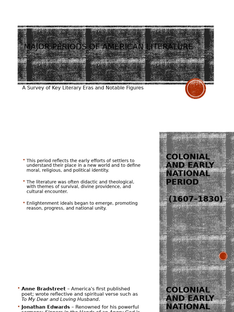 Major Periods of American Literature | PDF | Transcendentalism ...