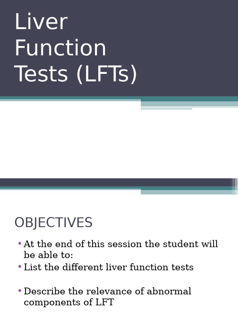 06 Liver Function Tests | PDF | Liver | Gastroenterology