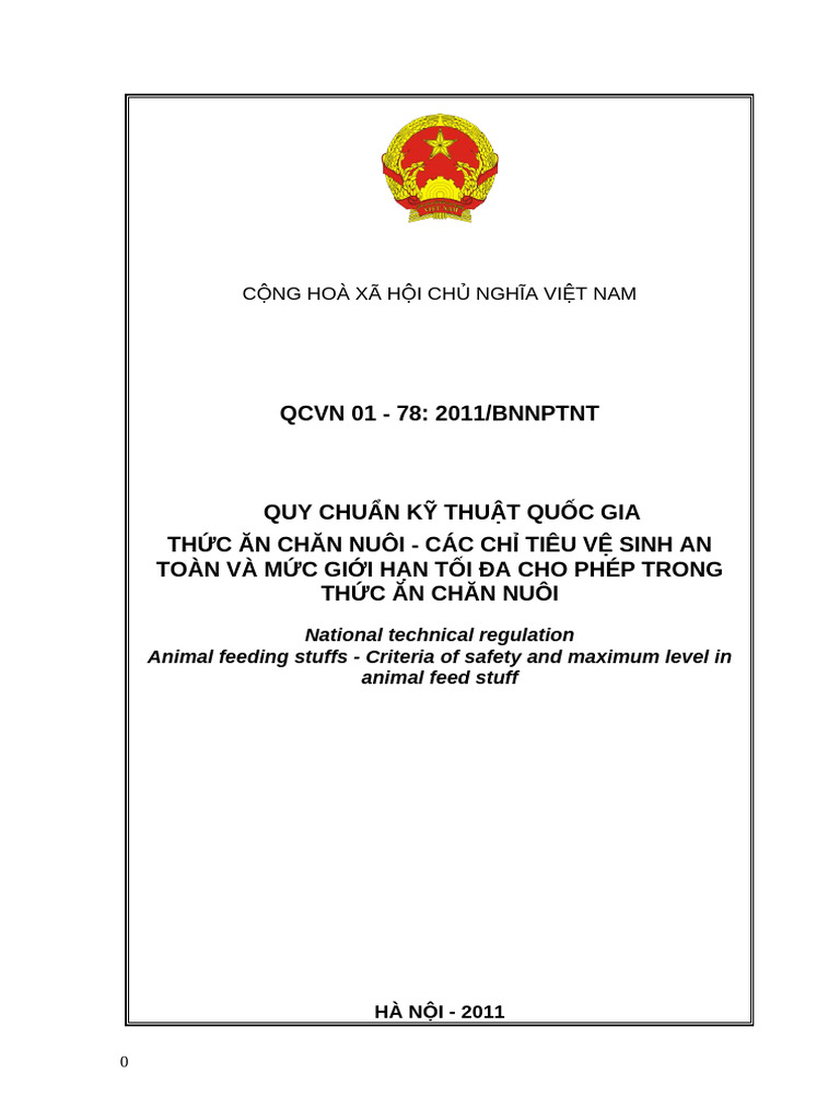 QCVN 01 78 | PDF