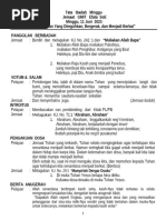Contoh Votum dan Salam Ibadah | PDF