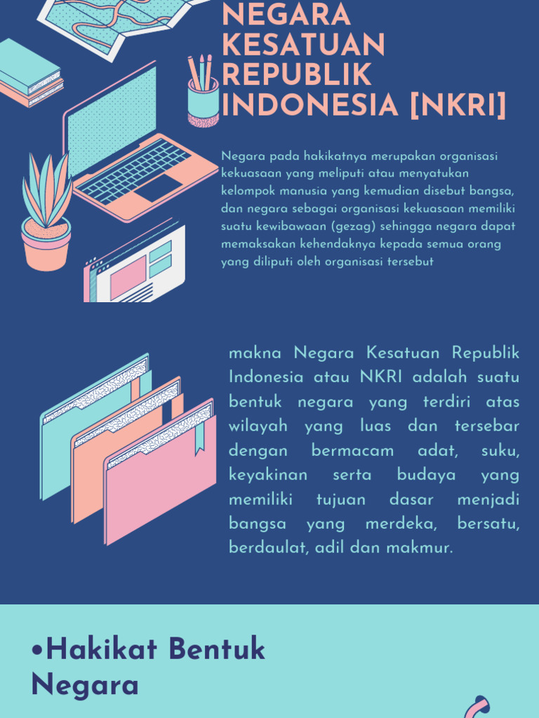 Biru Elemen & Mockup Isometrik Teknologi Dalam Pendidikan Presentasi ...