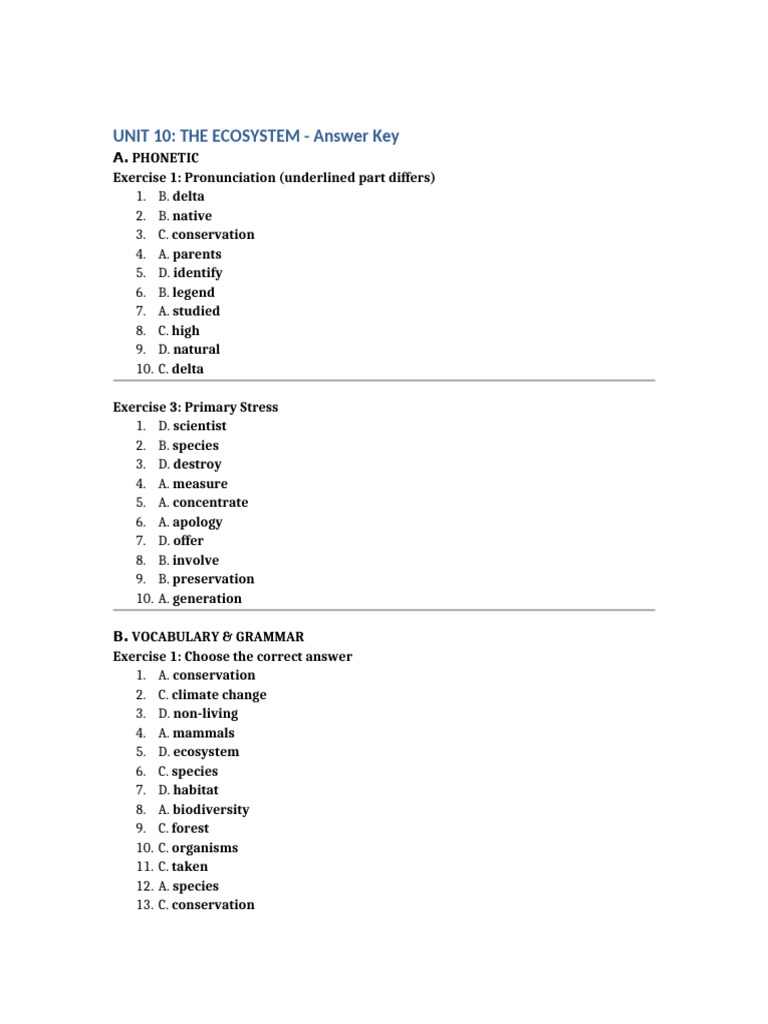Ecosystem Sensations and Conservation | PDF | Conservation Biology ...