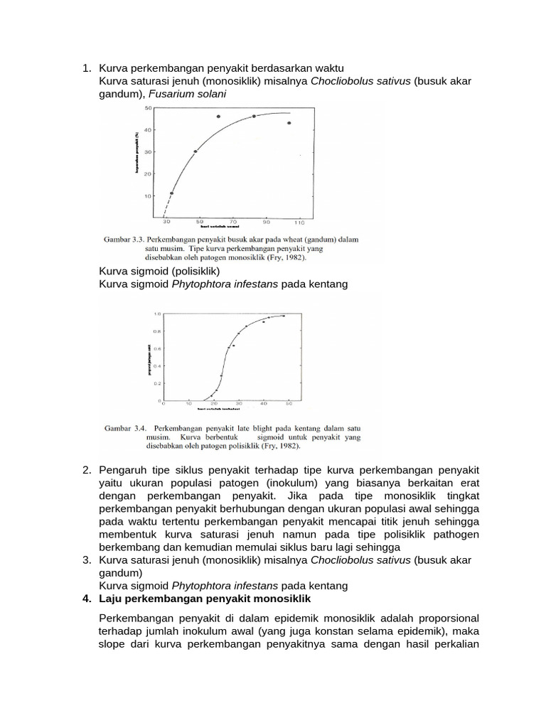 Laju Perkembangan Penyakit Monosiklik | PDF