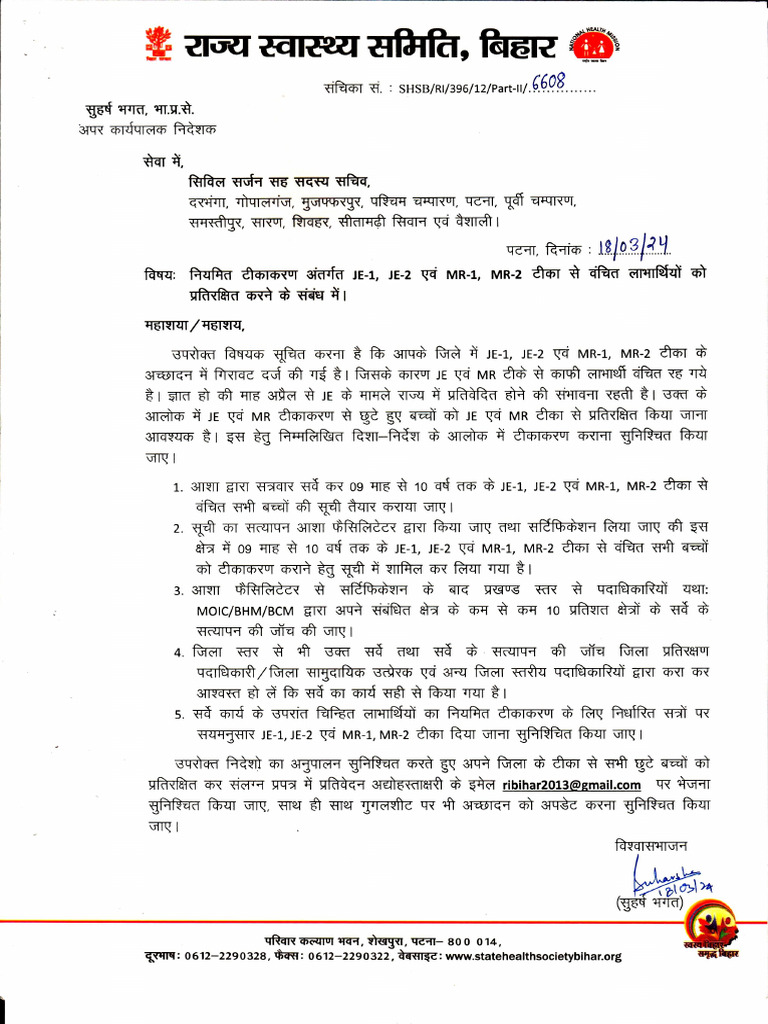 Letter No-6608 Date 18.03.2024 | PDF
