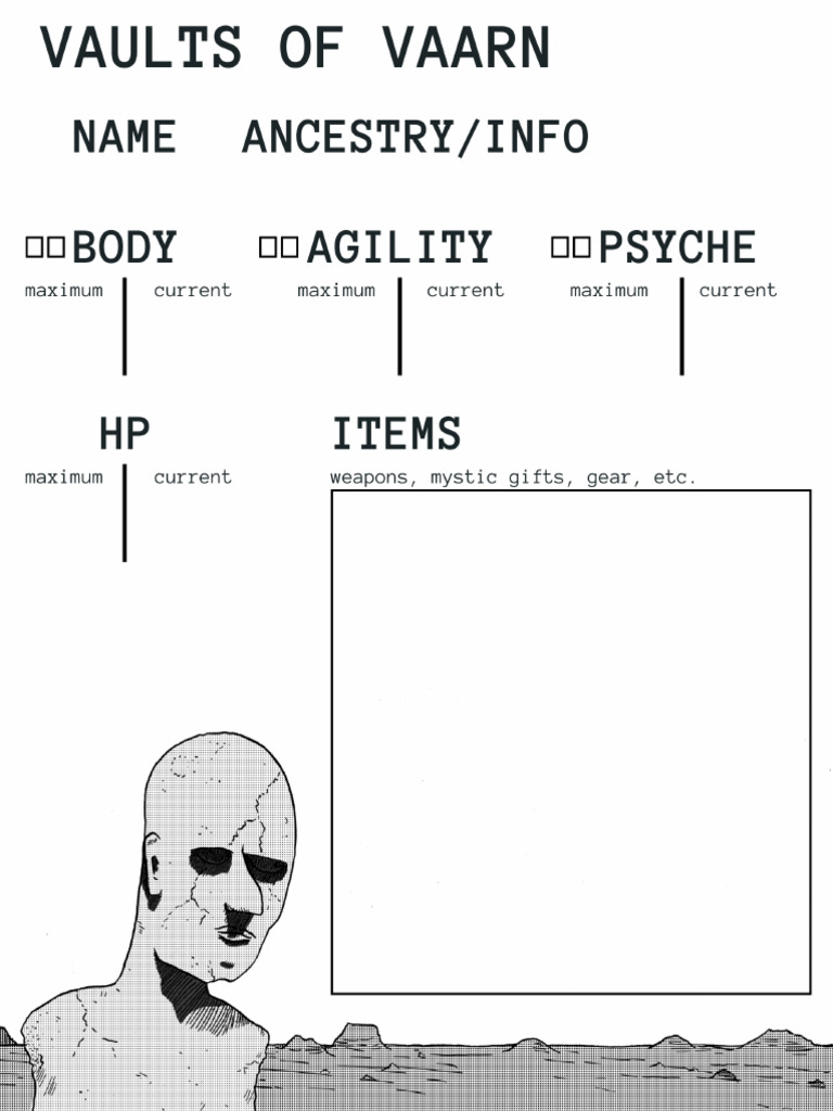Strange Sands Character Sheet | PDF