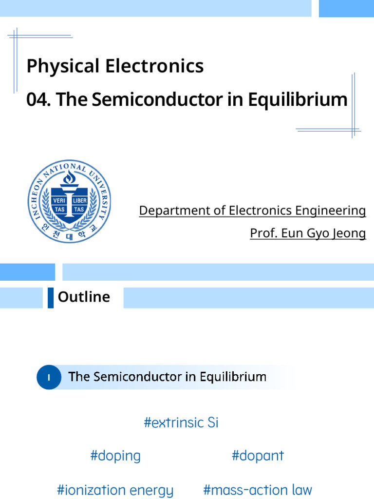 Chap 4-2. The Semiconductor in Equilibrium | PDF | Doping (Semiconductor) | Semiconductors