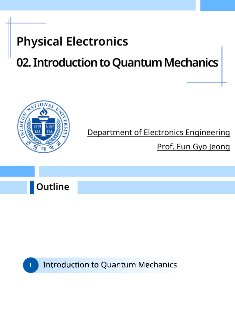 Chap 2-5. Introduction To Quantum Mechanics | PDF