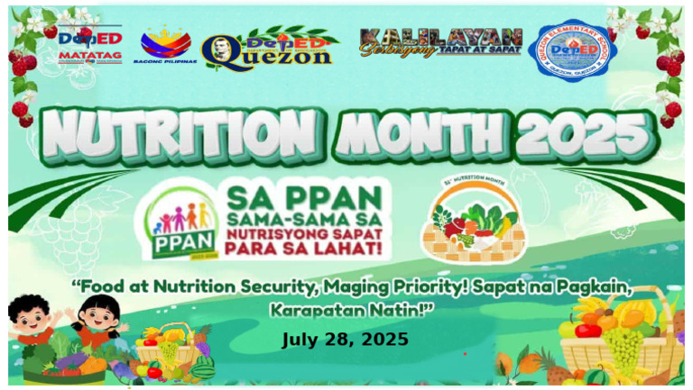 Nutrition Month July 28 2025 Tarp | PDF