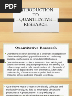 Understanding Quantitative Research Designs | PDF | Descriptive Statistics | Quantitative Research