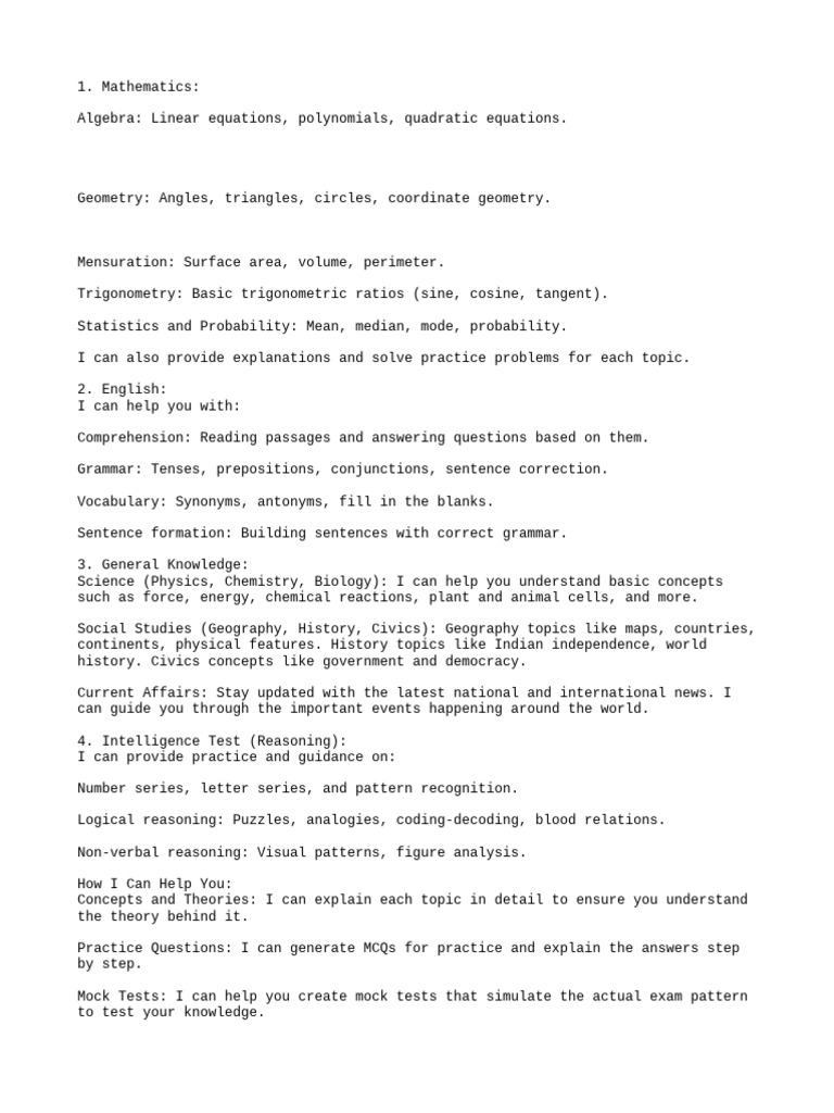 Aissee All Subject Contents | PDF