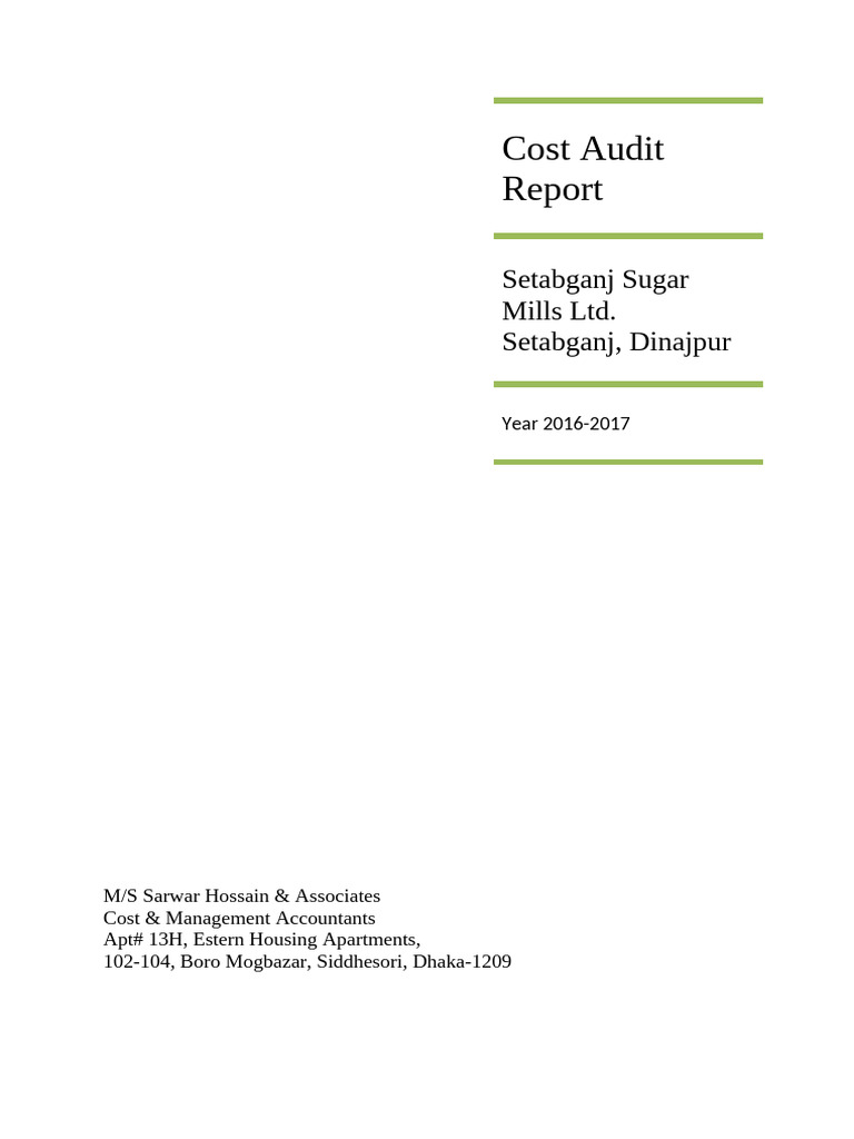 Audit Draft Report 2016 2017 | PDF | Audit | Depreciation