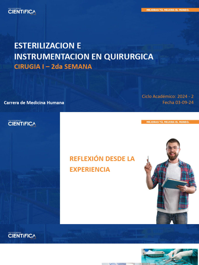 PPT_CIRUGIA 1_SEM2_SESIÓN 10_2024-2 | PDF | Esterilización (Microbiología) | Cirugía