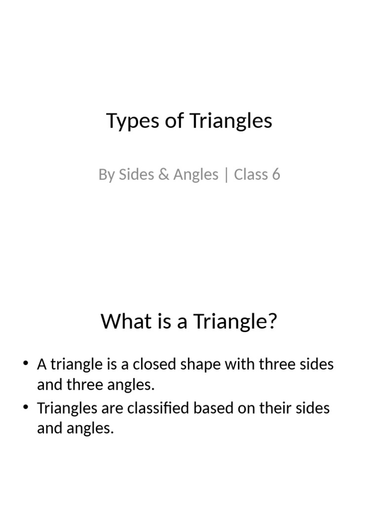 Types of Triangles Explained | PDF