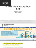 Guidelines For MSME Idea Hackathon 5.0 Application | PDF | Supply Chain | Innovation