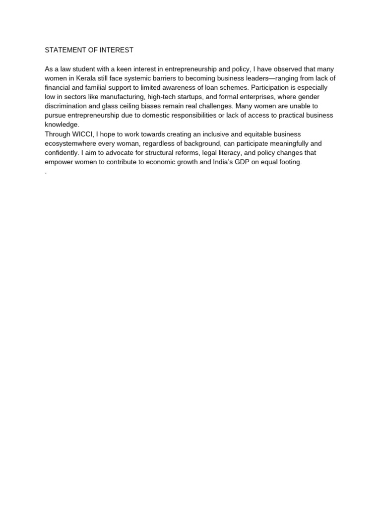 Statement of Interest | PDF