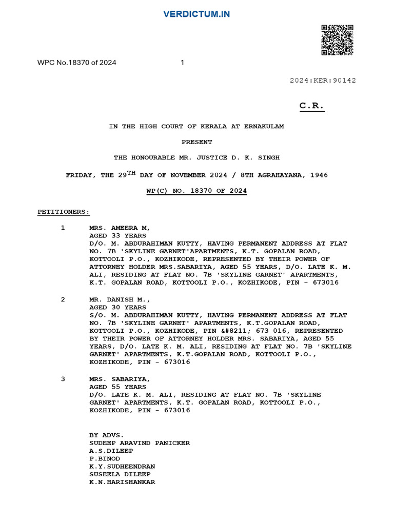 Maintenance Tribunal Can Order Residence For Senior Citizens Despite ...
