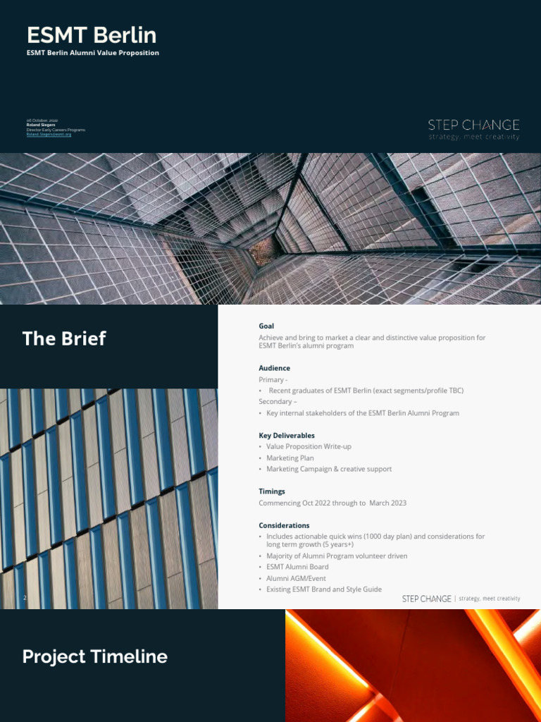 ESMT Berlin Alumni Program Strategy | PDF | Marketing | Target Audience