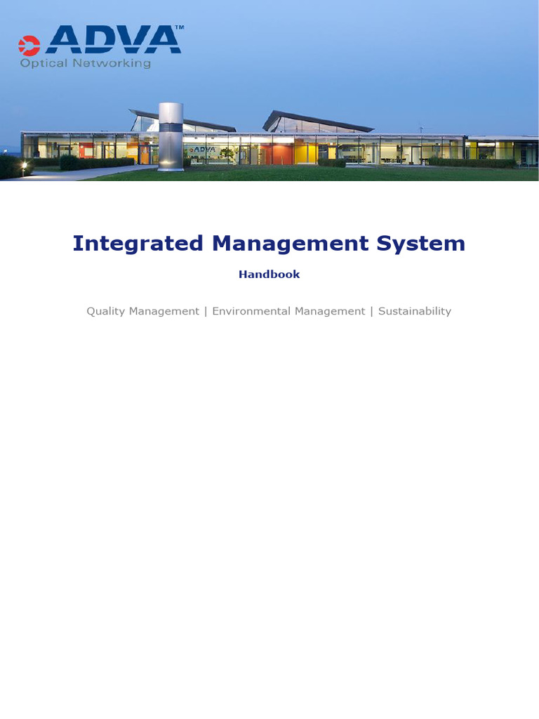 Integrated Management System Handbook | PDF | Quality Management ...