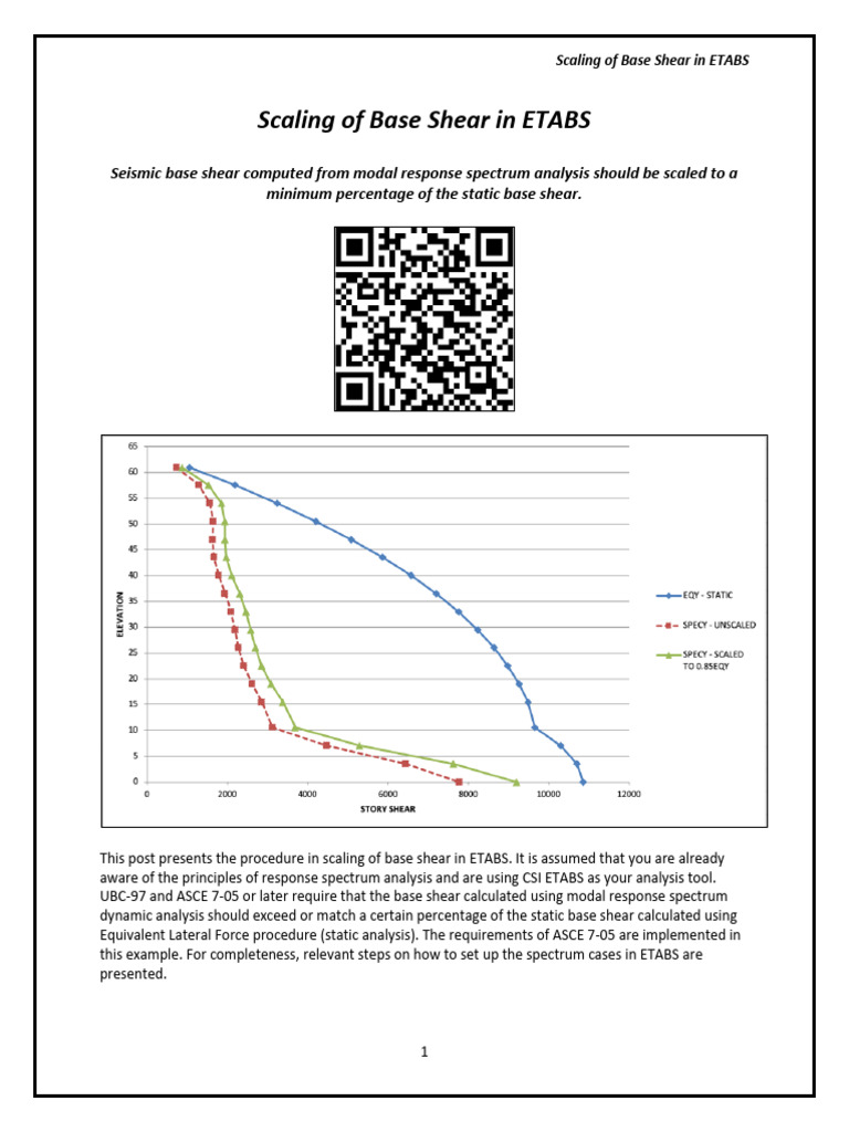 Base Shear Scaling in ETABS Guide | PDF | Applied Mathematics