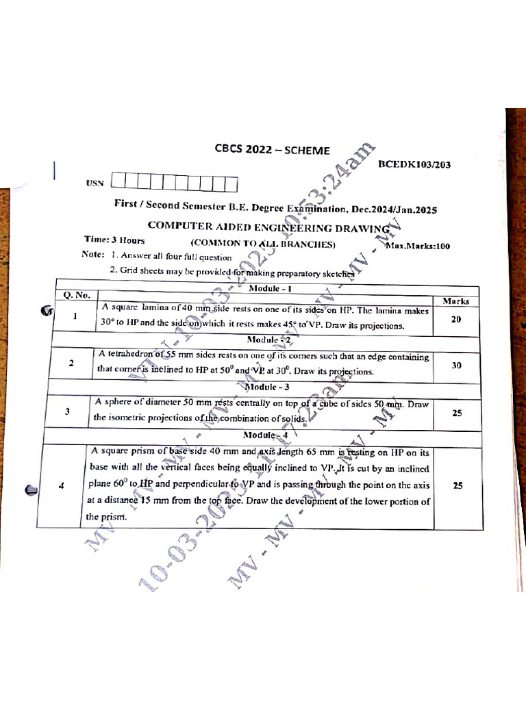 Caed Pyqs 24 25 | PDF