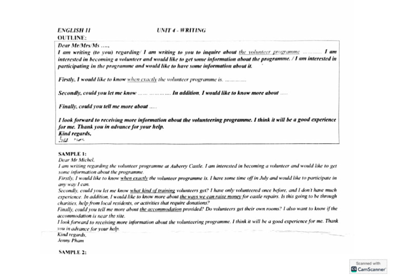 Writing Unit 4 | PDF