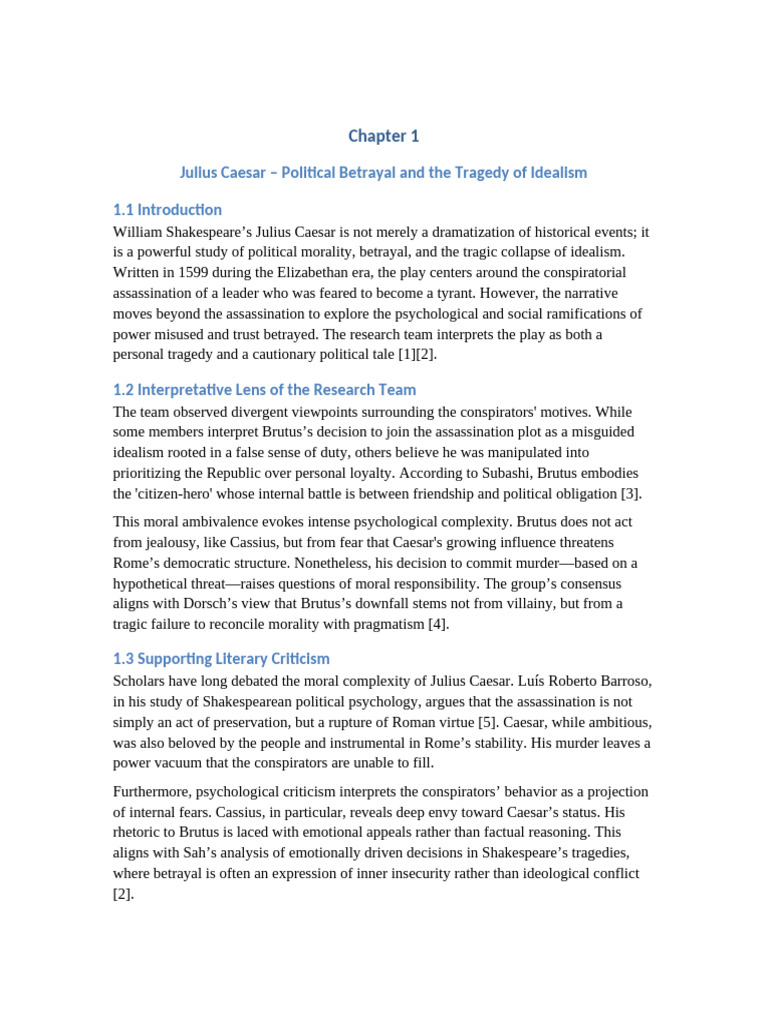 Julius Caesar Chapter 1 Formatted | PDF | Julius Caesar | Mark Antony