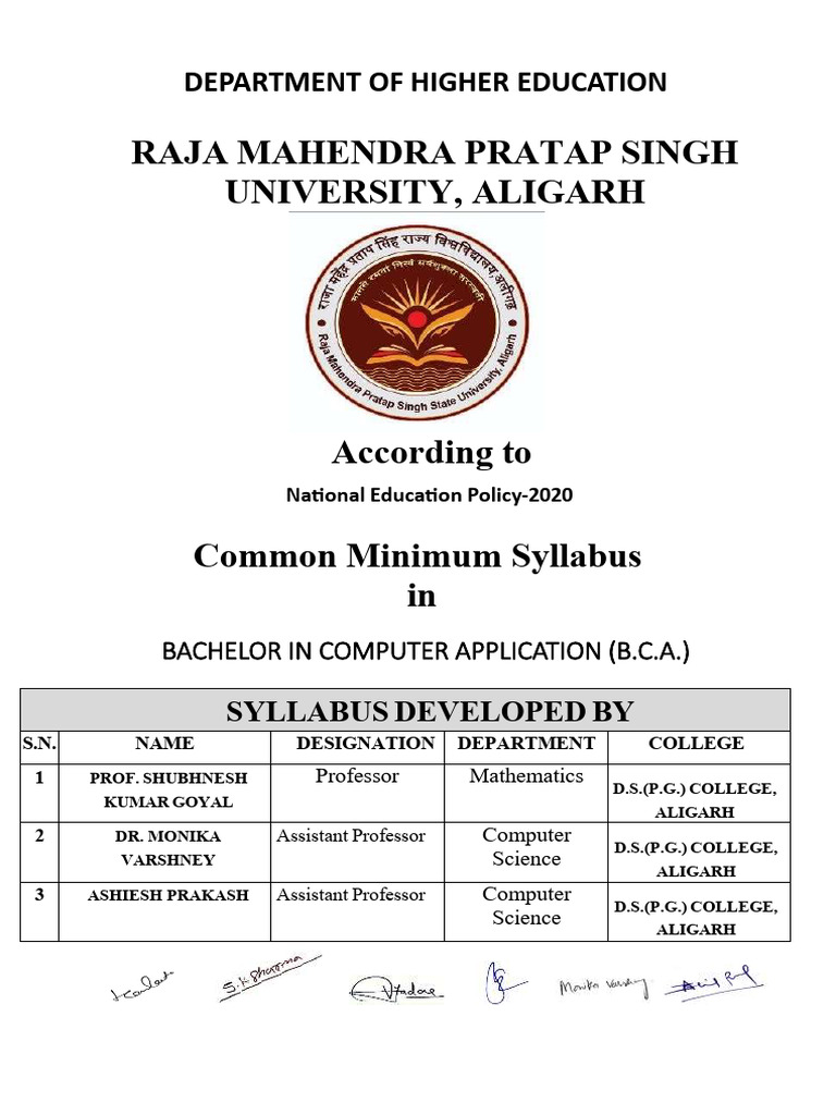 BCA_NEP Final Wef 25-26 (2) | PDF | Databases | Hyperlink