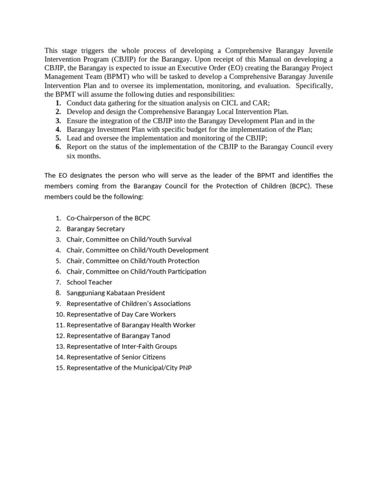 G - Sample Executive Order Creating BPMT | PDF | Juvenile Delinquency ...