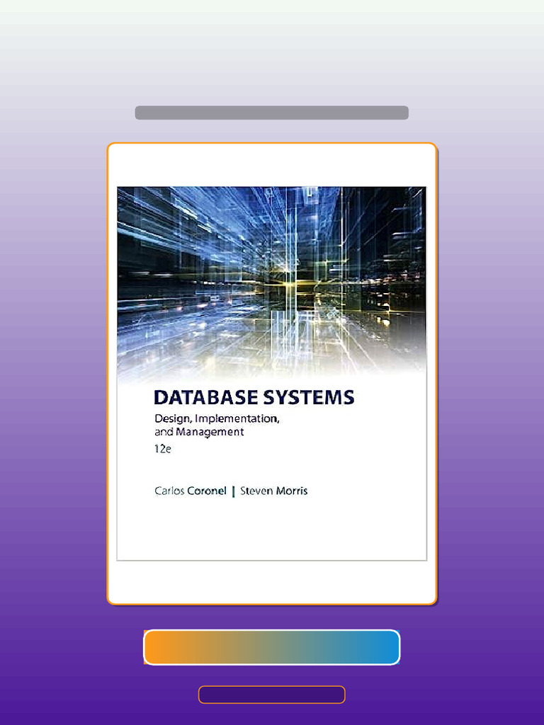 Database Systems Design Implementation and Management 12th Edition by Carlos Coronel Official ...
