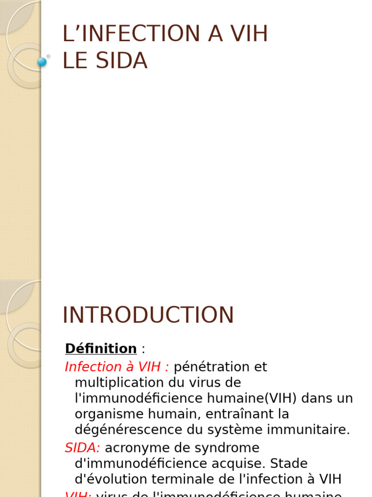 Comprendre l'infection à VIH et le SIDA | PDF | SIDA | VIH