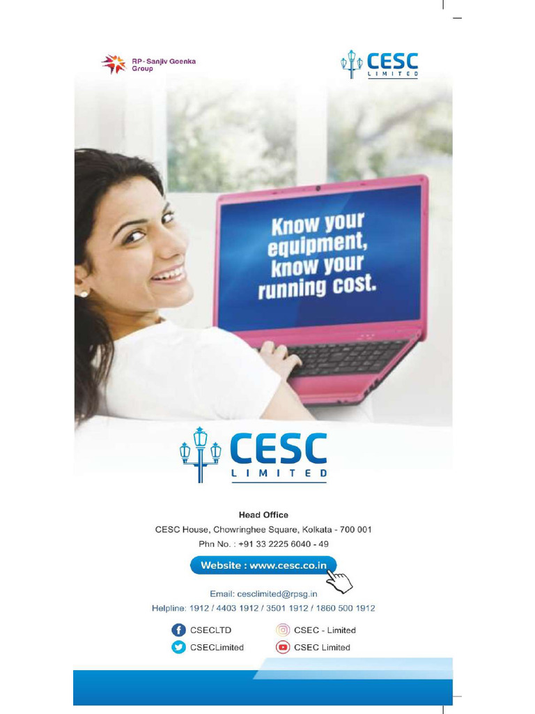 CESC Know Your Equipment Know Your Running Cost | PDF