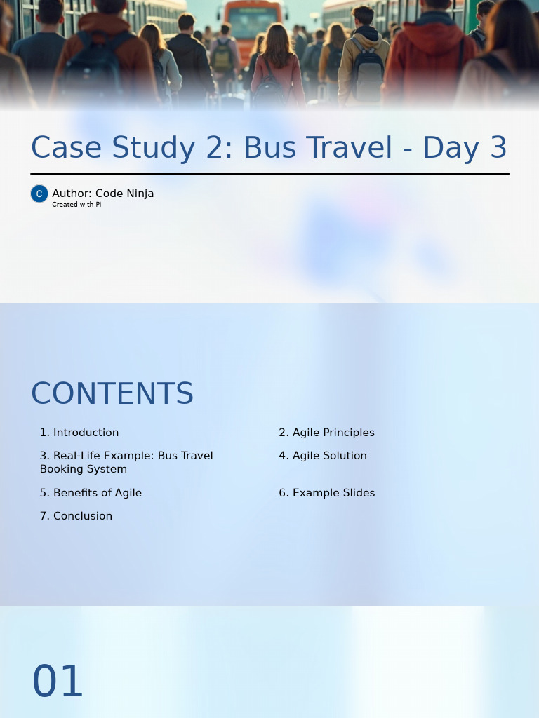 Case Study 2 - Bus Travel - Day 3 | PDF | Agile Software Development ...