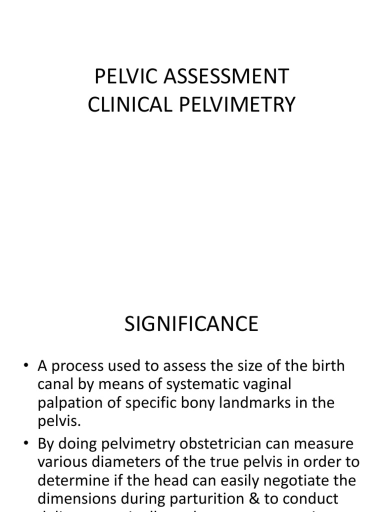 Pelvic Assessment | PDF | Pelvis | Skeletal System